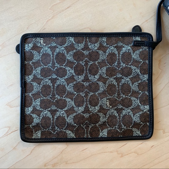 Coach | Bags | Coach Taxi Zip Top Tote Signature Coated Canvas Brown ...